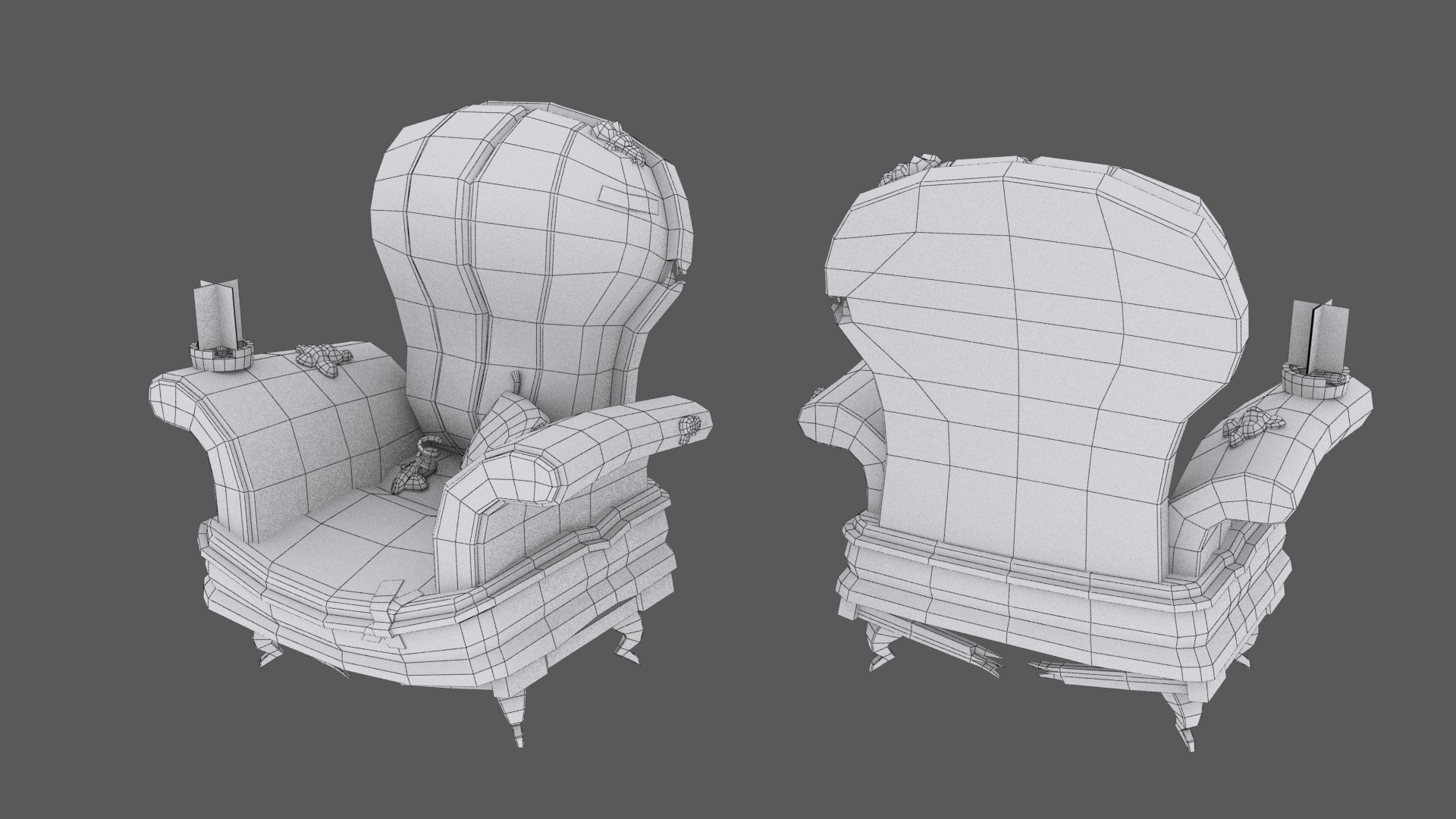 Stylized Leather Chair 3D Model - TurboSquid 1631849