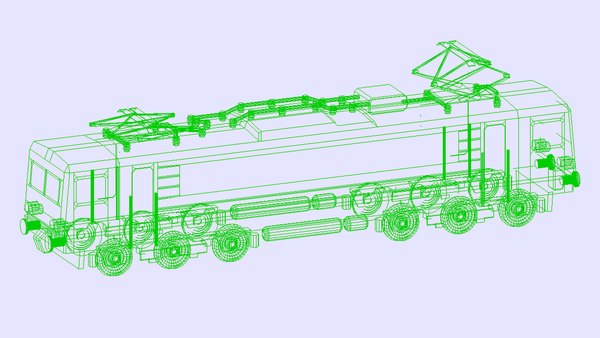 Class 250 electric locomotive model - TurboSquid 1713556