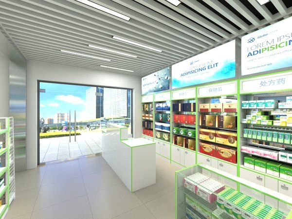 Pharmacy s store 3D model - TurboSquid 1699004