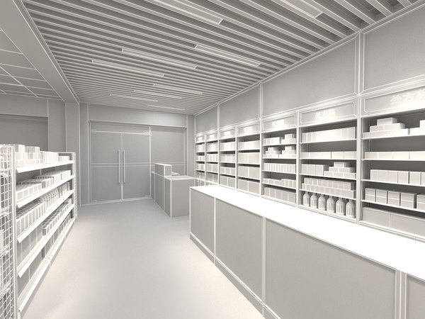 Pharmacy s store 3D model - TurboSquid 1699004
