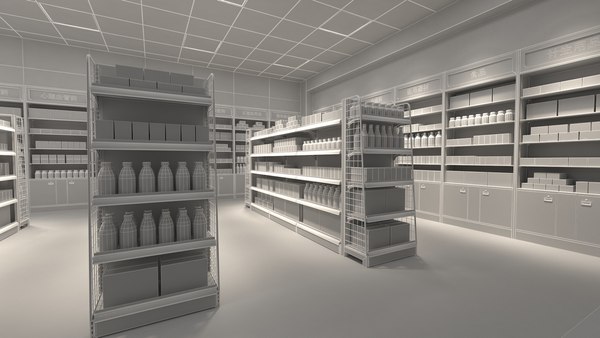 Pharmacy s store 3D model - TurboSquid 1699004