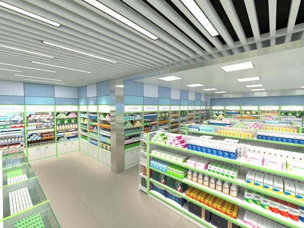 Pharmacy s store 3D model - TurboSquid 1699004