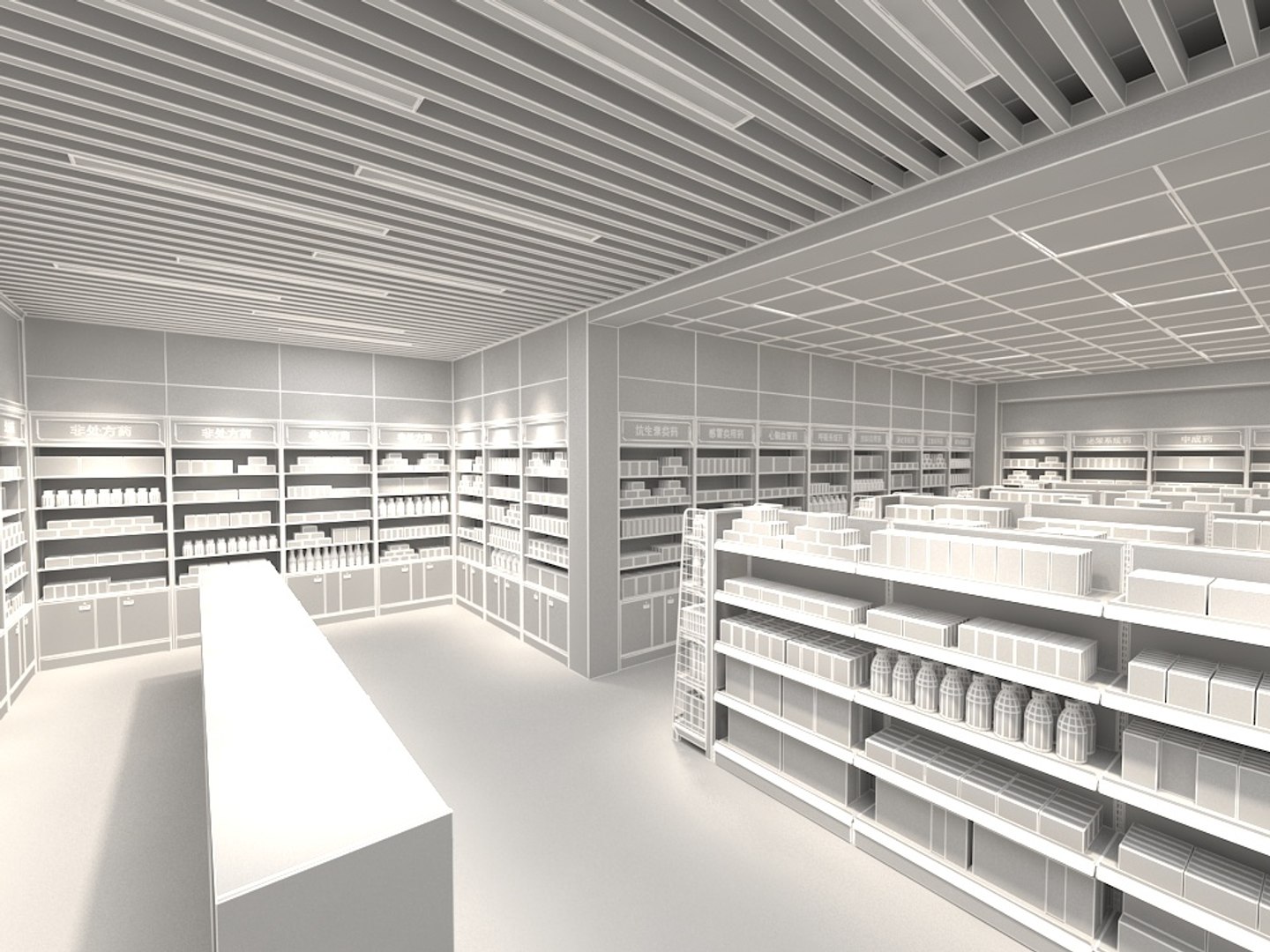 Pharmacy S Store 3D Model - TurboSquid 1699004