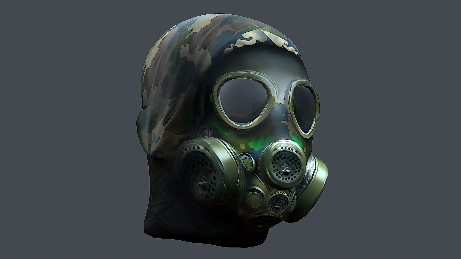 Gas Mask Protection Plastic 3D Model - TurboSquid 2040023