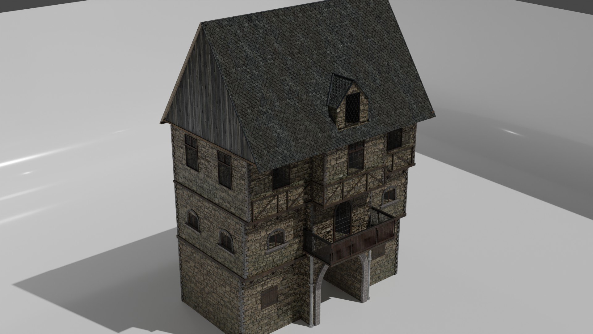 3D Medieval House Model - TurboSquid 2412155