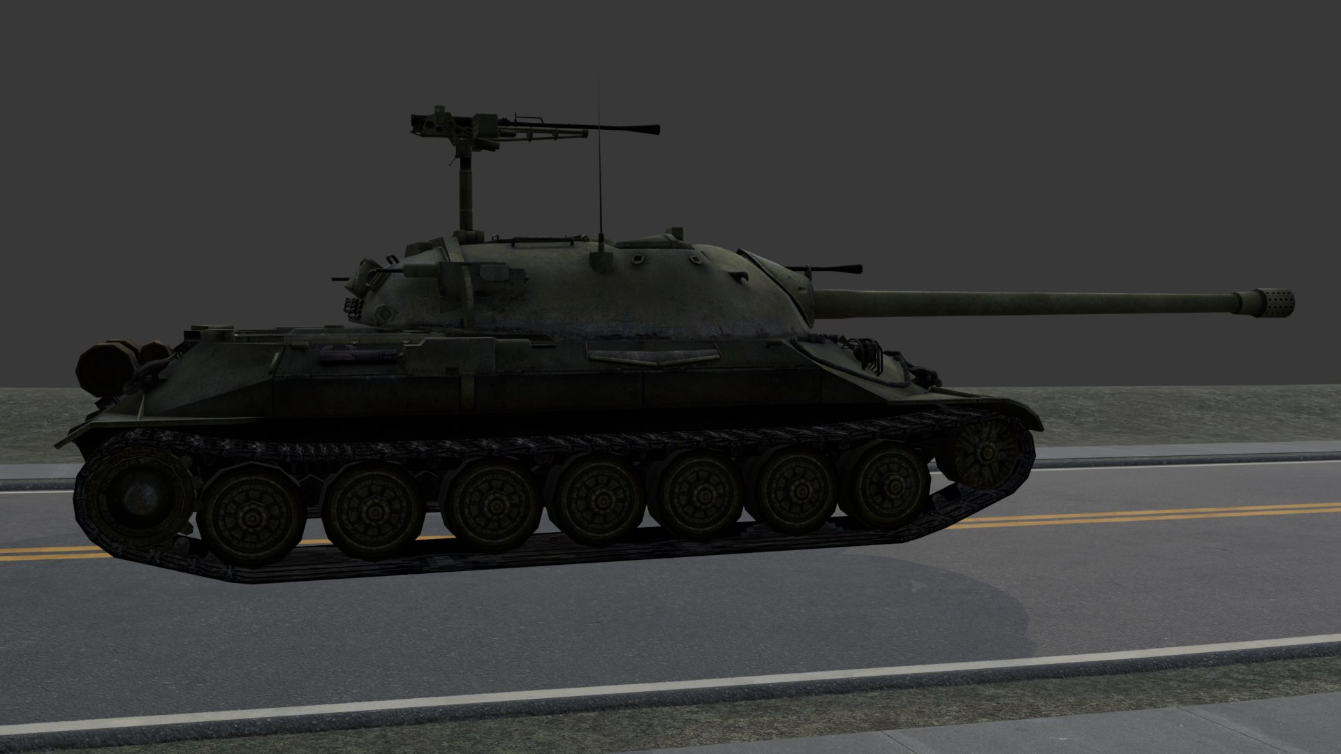 3D Machine Gun Tank Model - TurboSquid 2257625