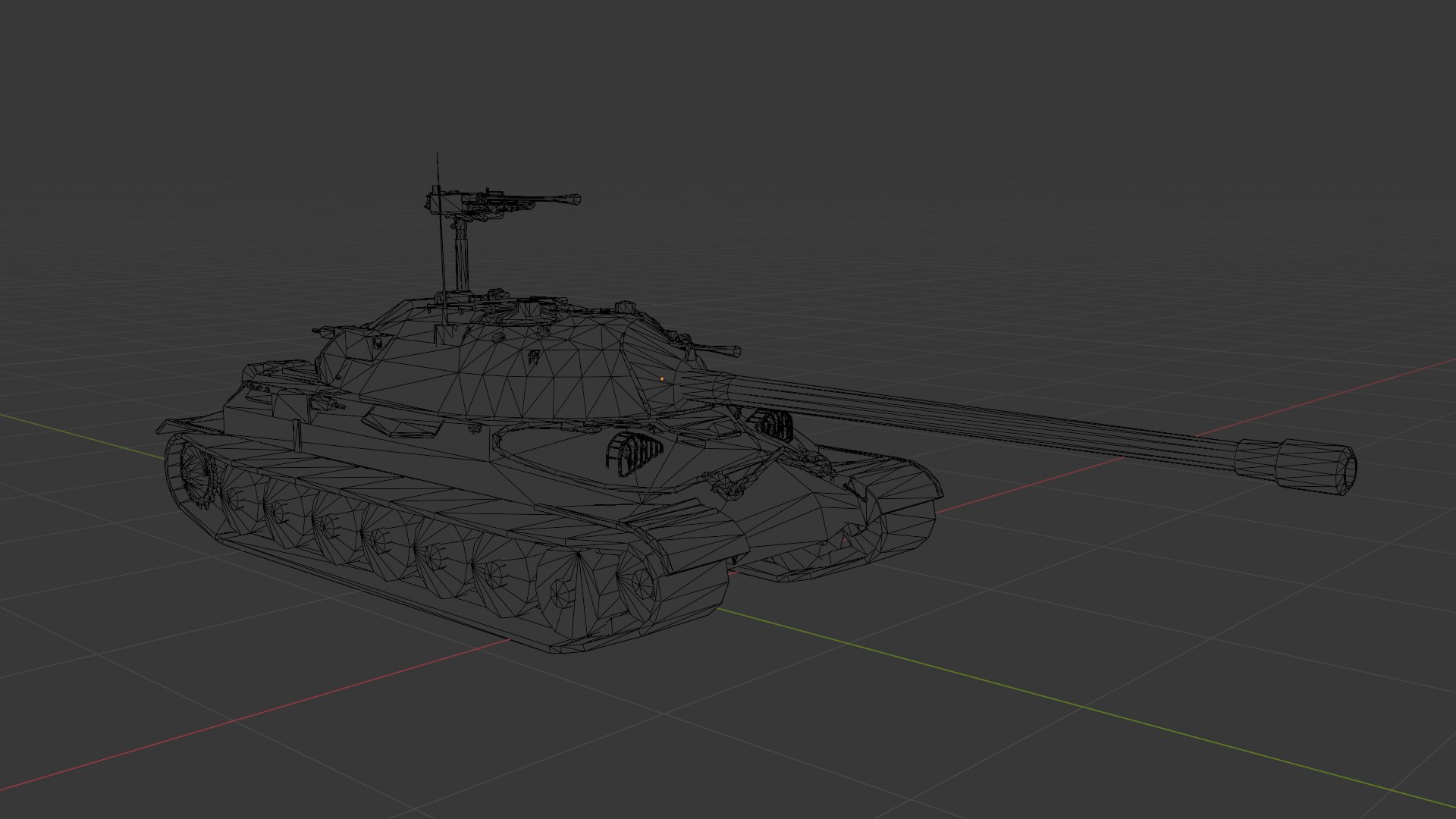 3D Machine Gun Tank Model - TurboSquid 2257625
