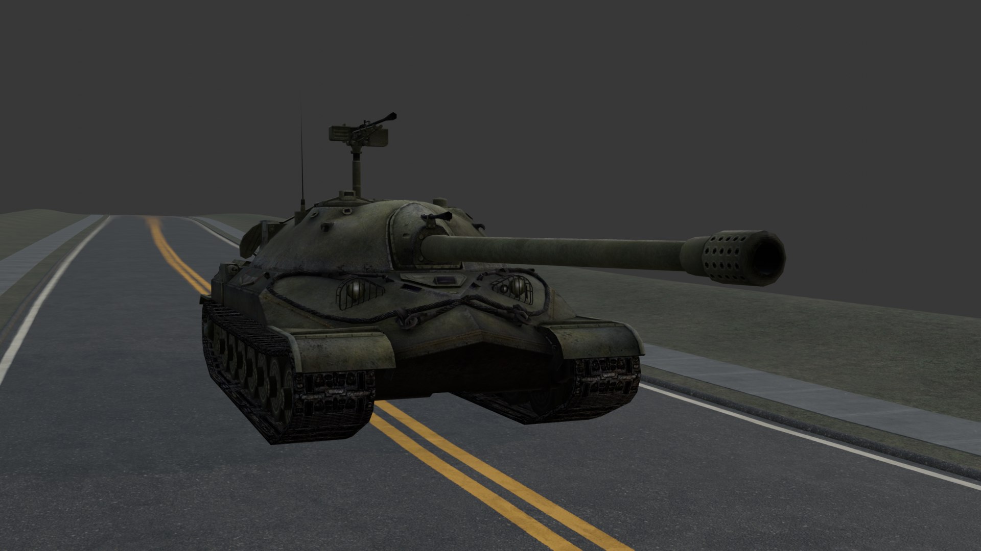 3D Machine Gun Tank Model - TurboSquid 2257625