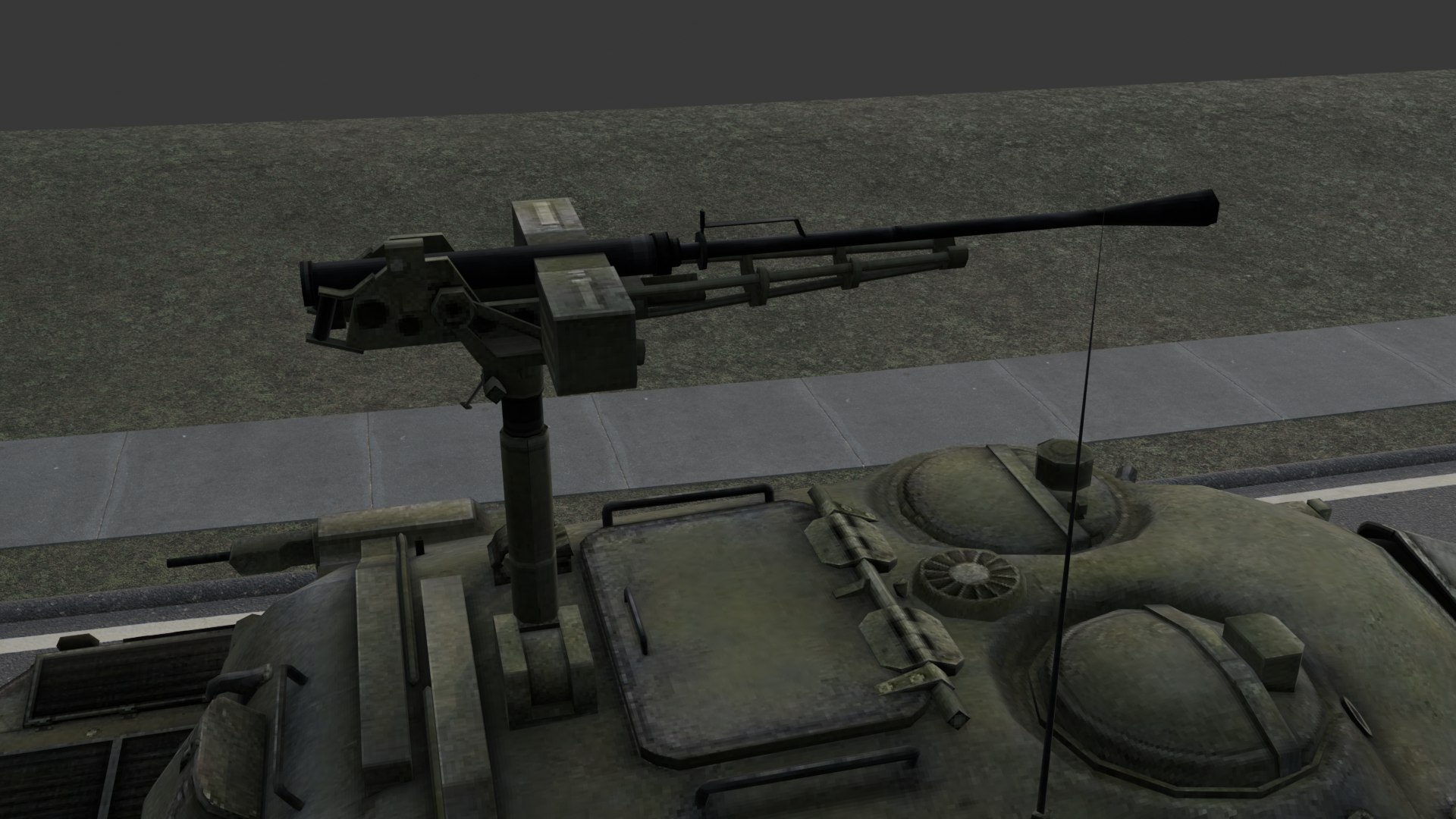 3D Machine Gun Tank Model - TurboSquid 2257625