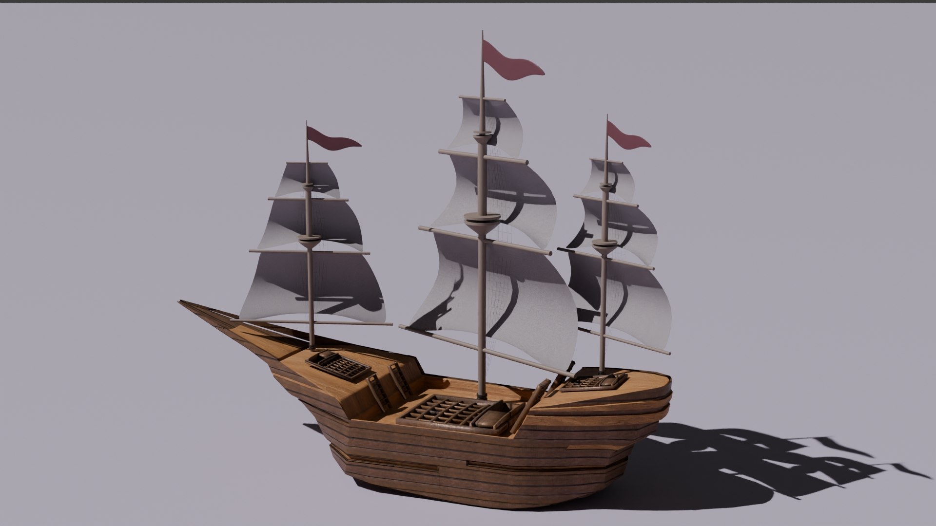 3D Wooden Boat - TurboSquid 2250606
