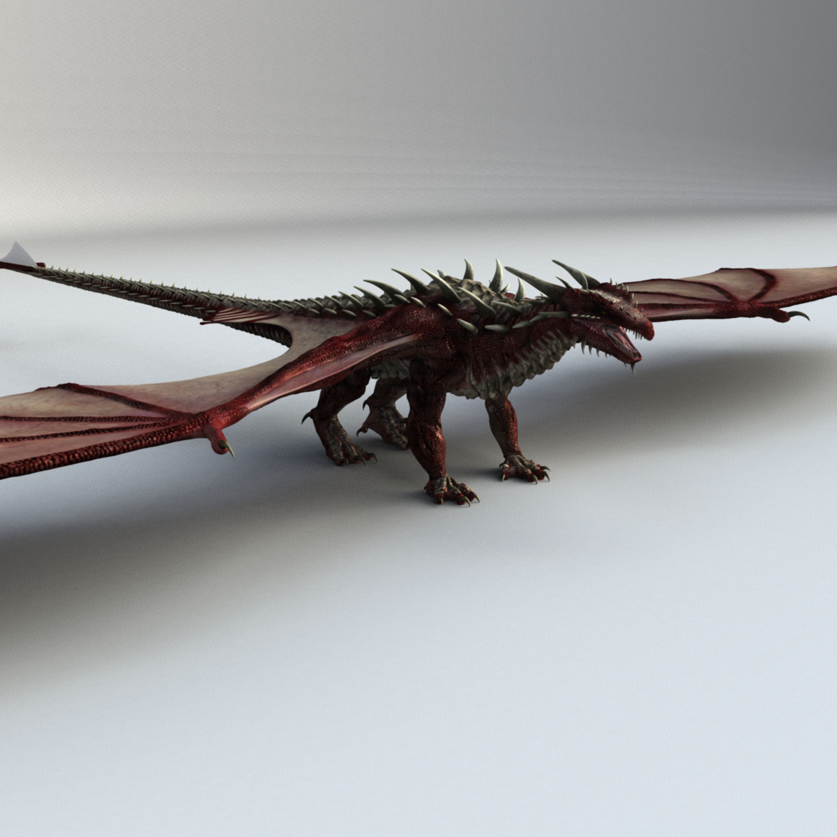 fantasy dragons obj