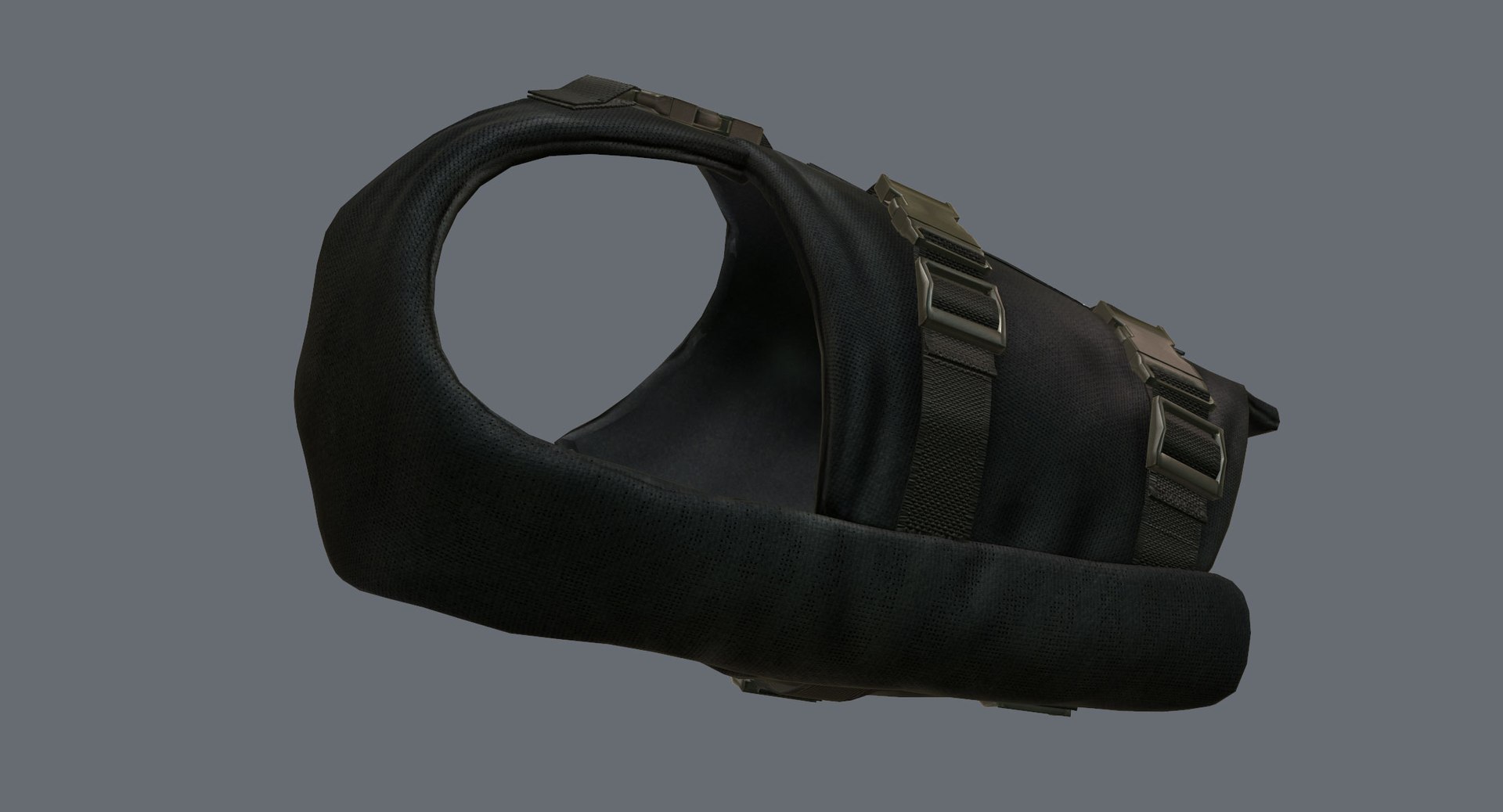 police dog body armor 3d model