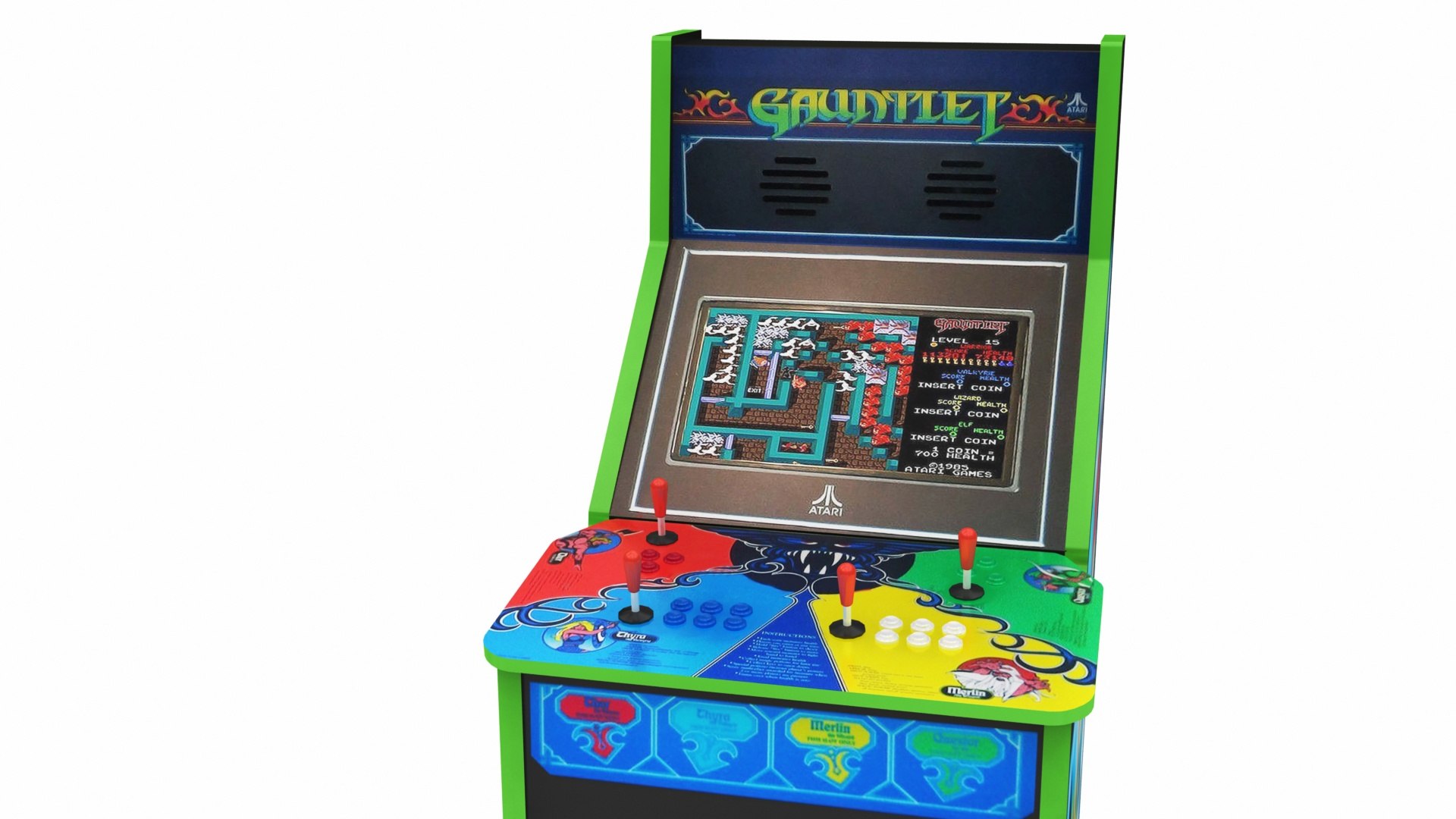 Gauntlet arcade machine 3D model - TurboSquid 1501060