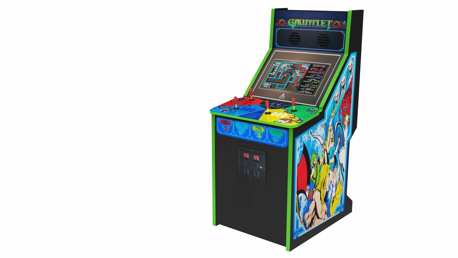 Gauntlet arcade machine 3D model - TurboSquid 1501060