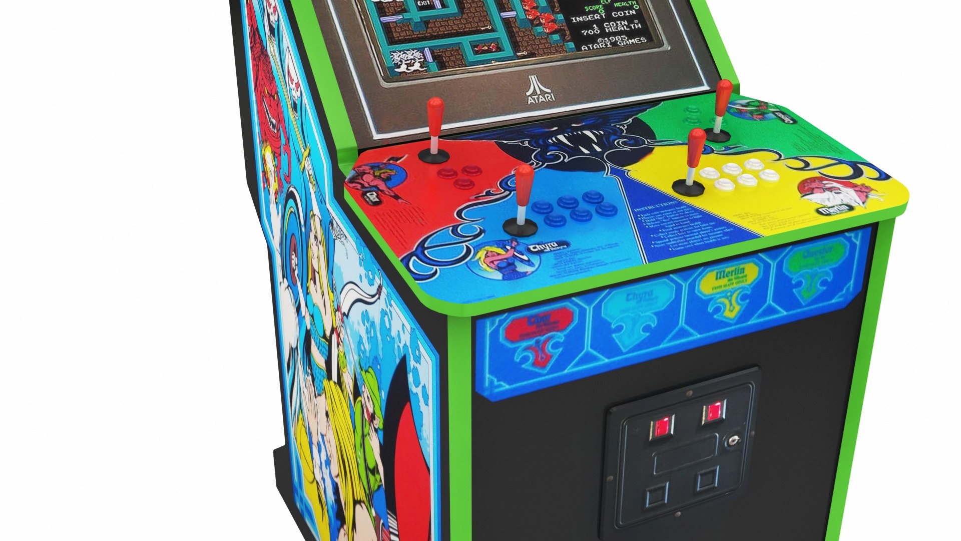 Gauntlet arcade machine 3D model - TurboSquid 1501060