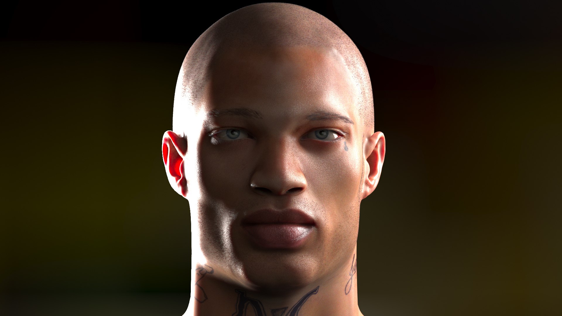 Head Jeremy Meeks 3D Model - TurboSquid 1658684