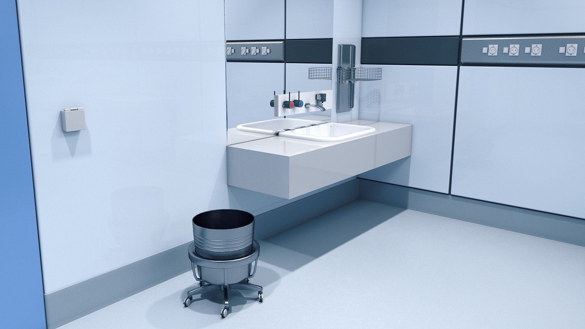3D Single Unit Self Care Hospital Room - TurboSquid 2365212