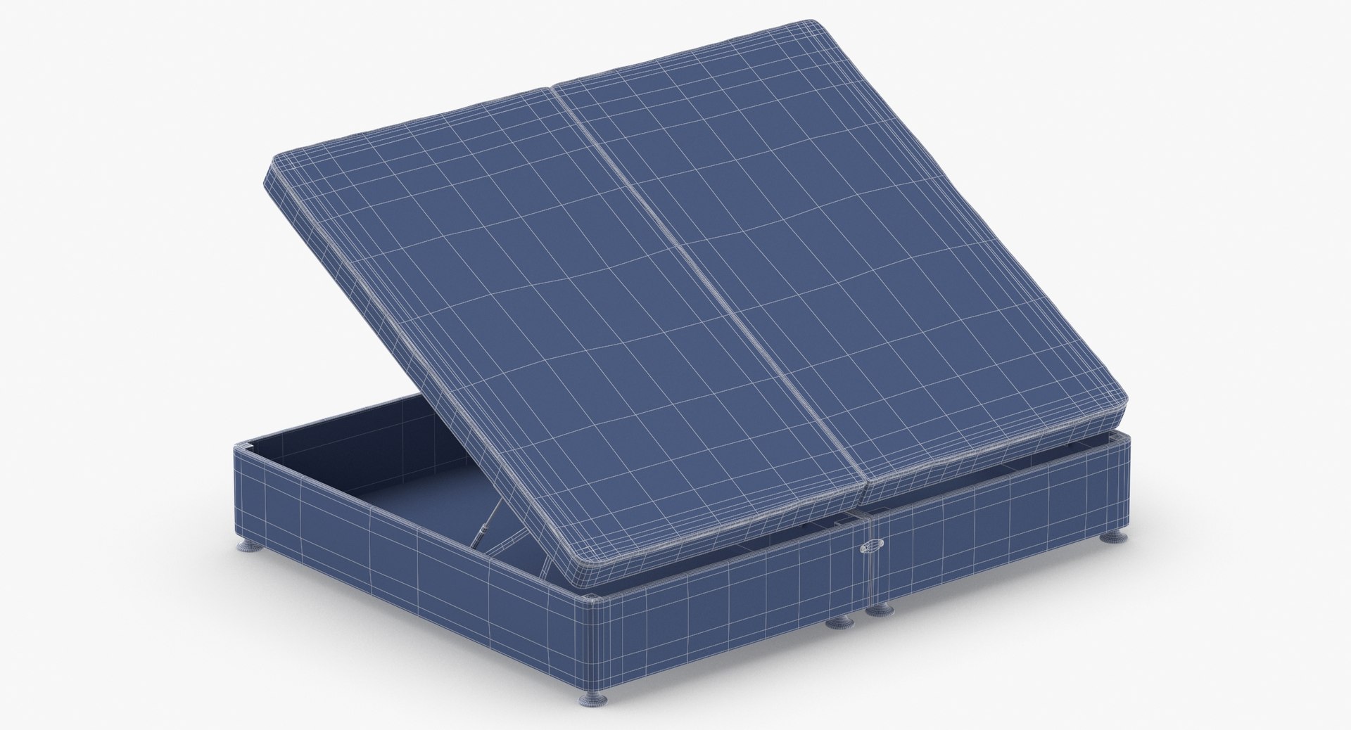 Bed Base 07 Open 3D Model - TurboSquid 1483981