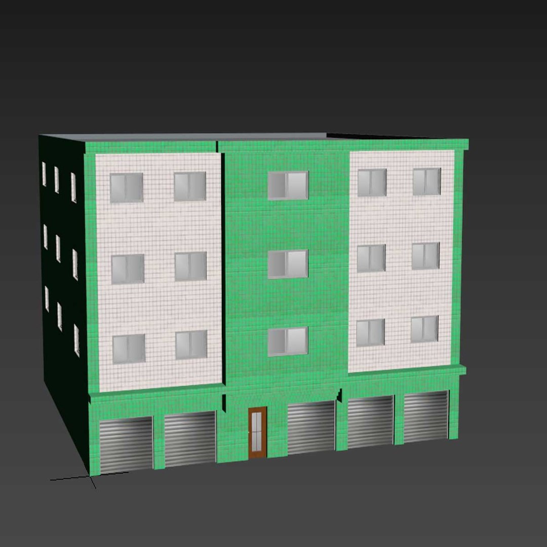 Building 4 floors 3D - TurboSquid 1859607