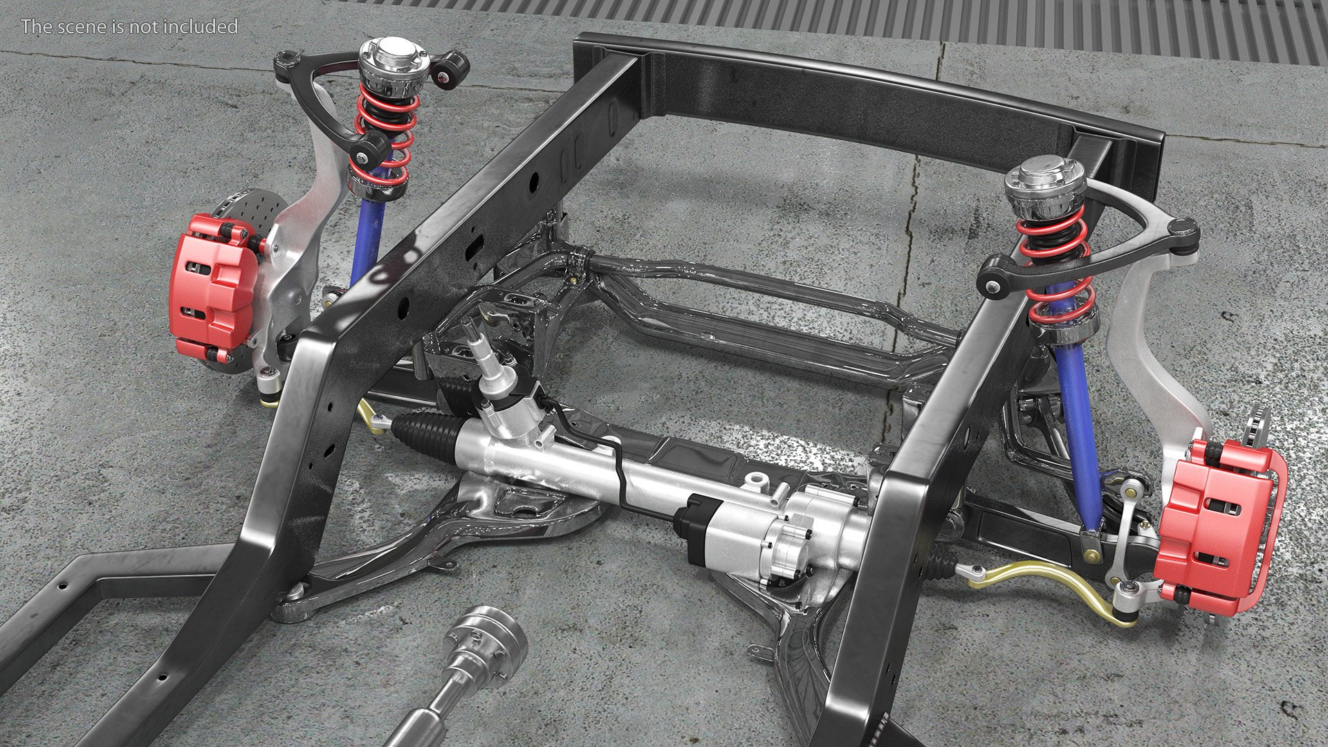 3D Vehicle Chassis With Independent Suspension System - TurboSquid 2202018