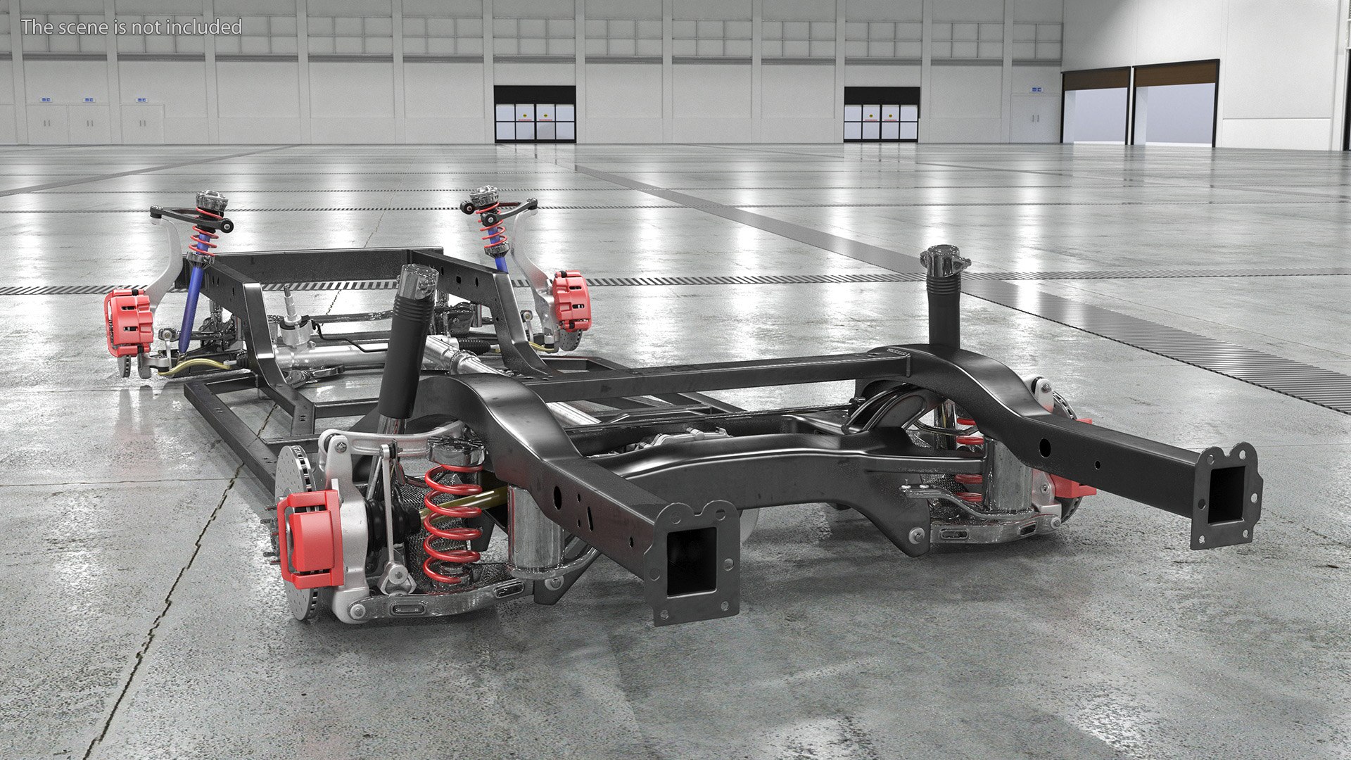 3D Vehicle Chassis With Independent Suspension System - TurboSquid 2202018
