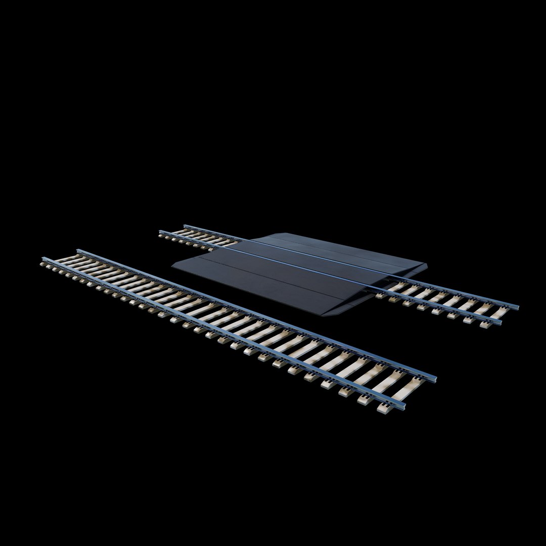 3D Model Railway Track 3D Model - TurboSquid 2460345
