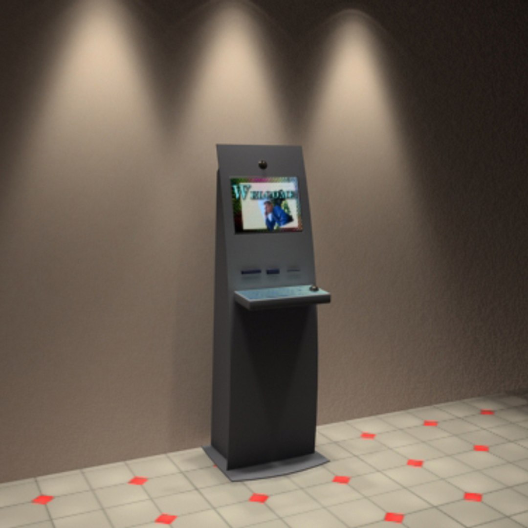 3d Pc Computer Kiosk Model