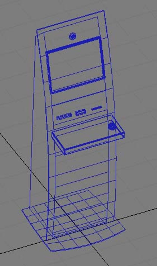 3d Pc Computer Kiosk Model
