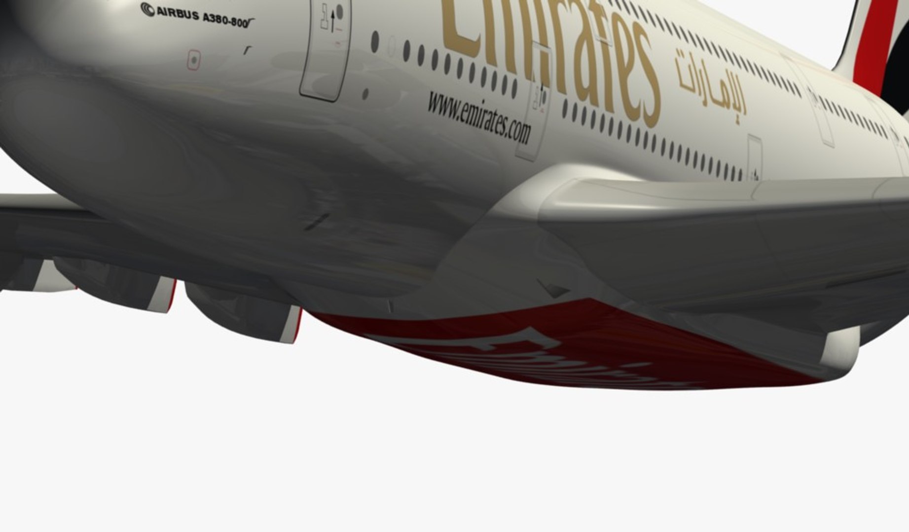 3d Airbus Emirates Airways Model