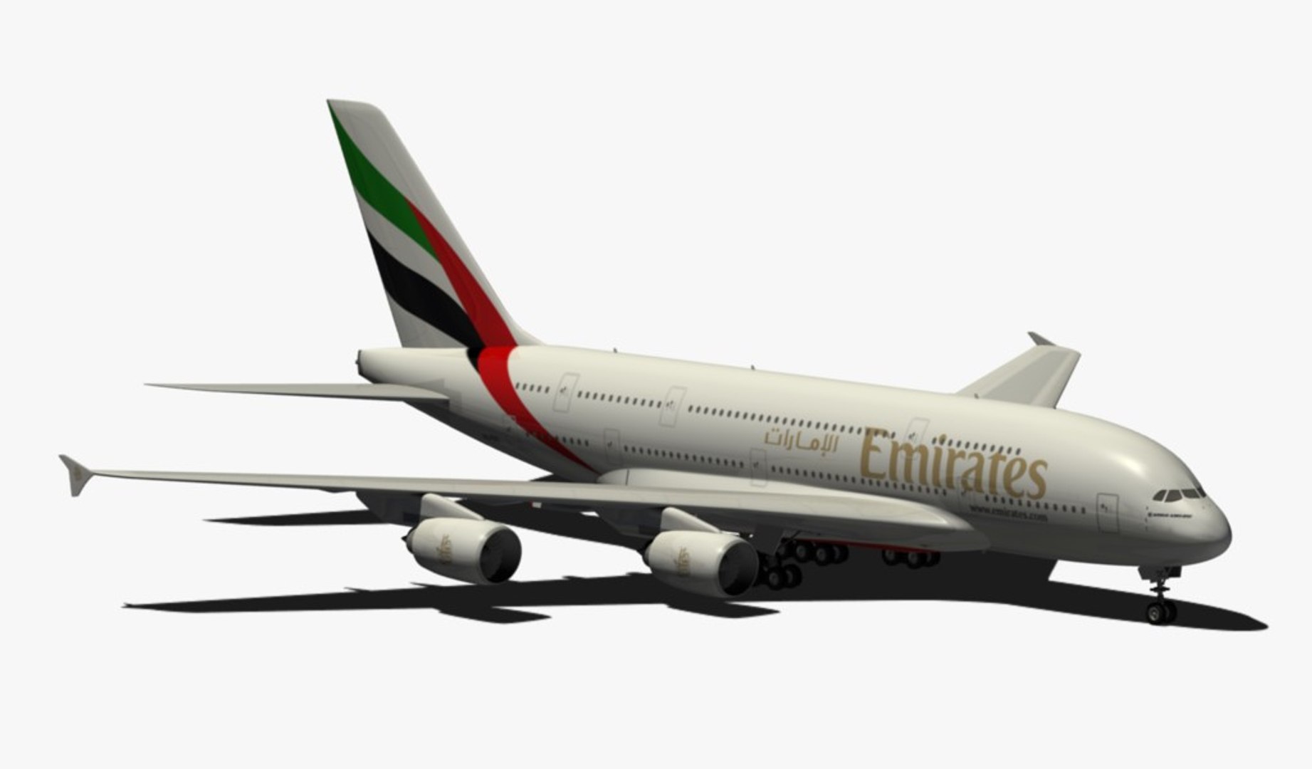3d Airbus Emirates Airways Model