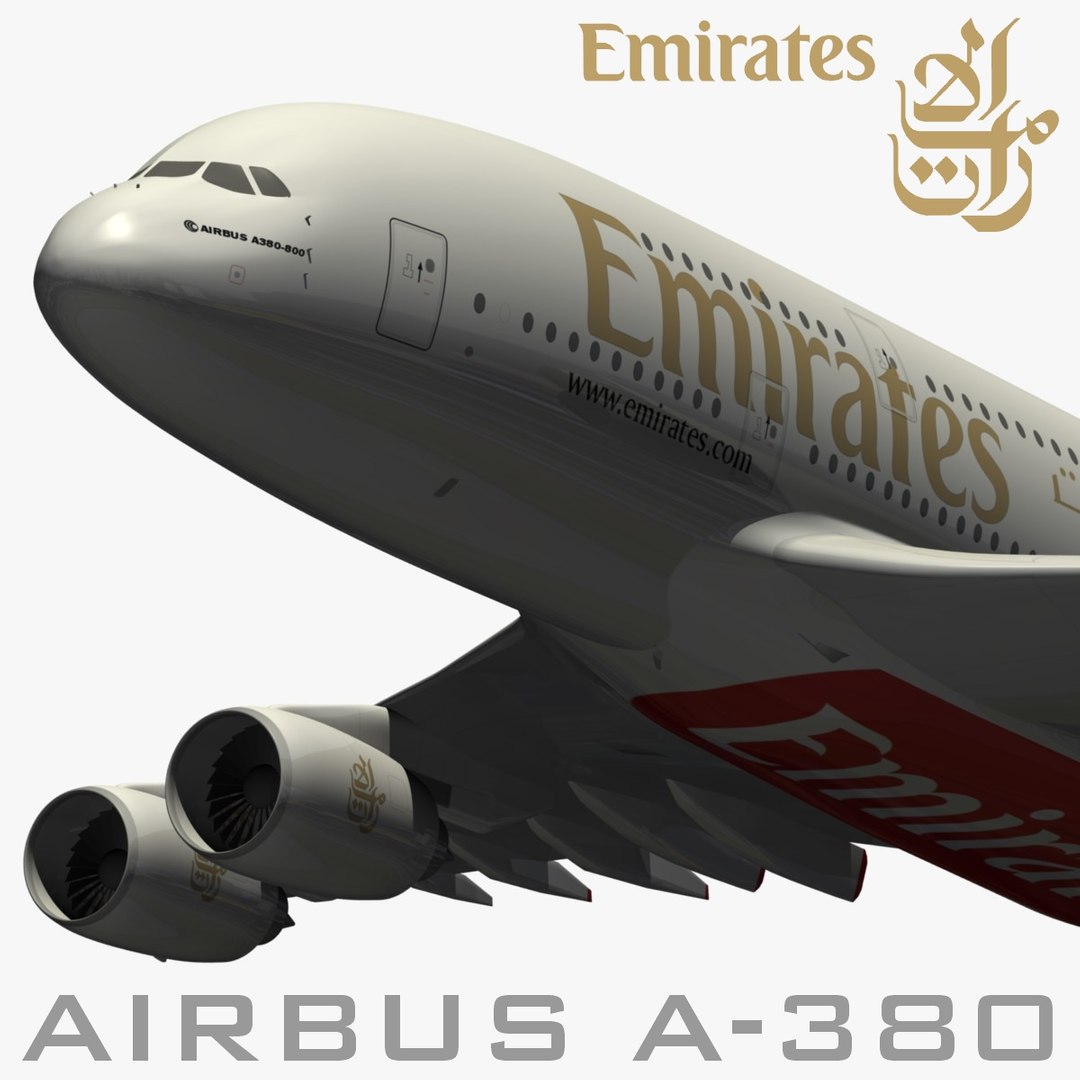 3d Airbus Emirates Airways Model