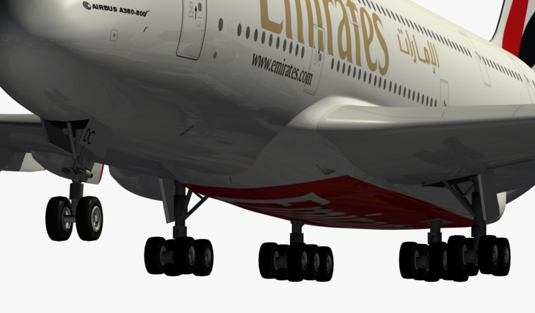 3d Airbus Emirates Airways Model