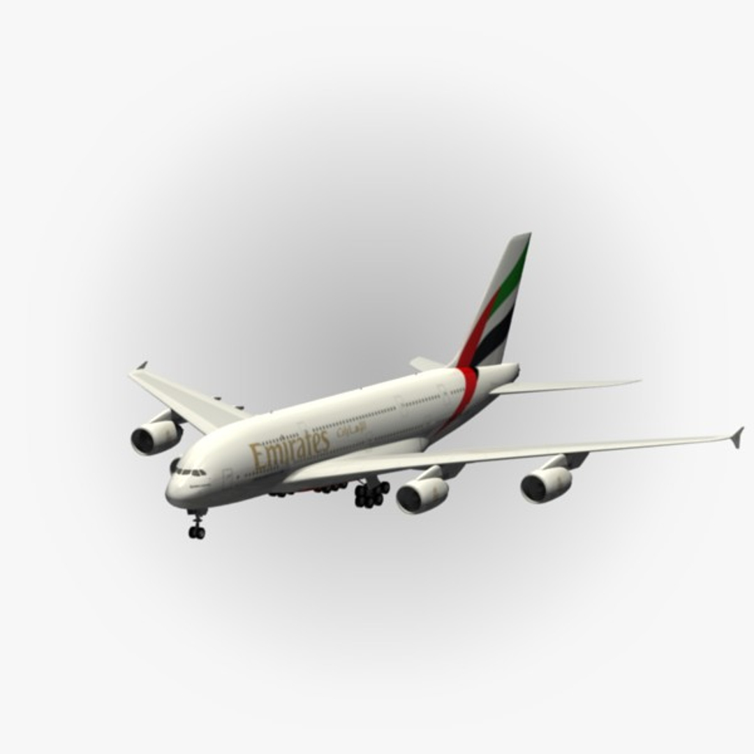 3d Airbus Emirates Airways Model