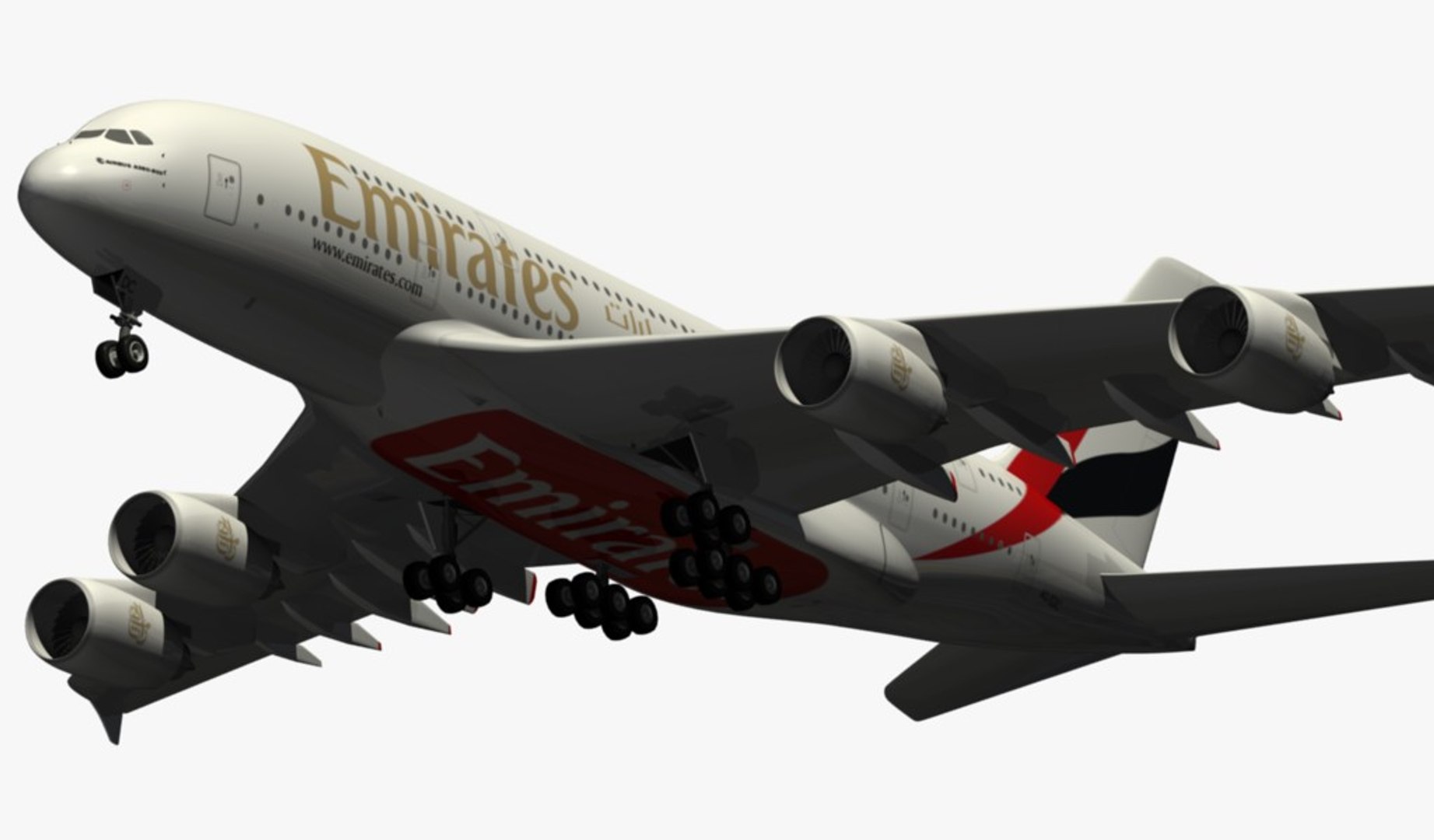 3d Airbus Emirates Airways Model