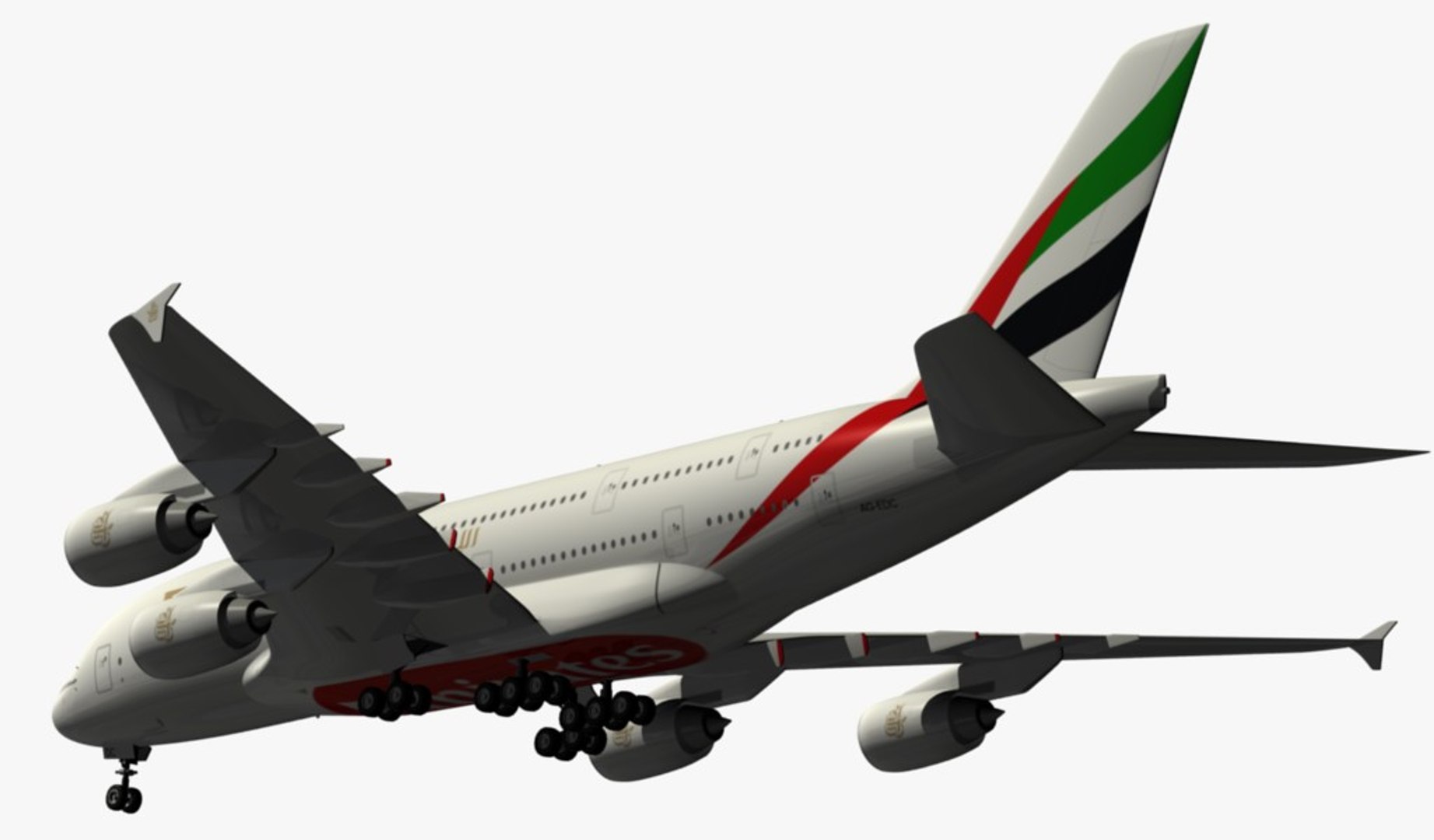 3d Airbus Emirates Airways Model
