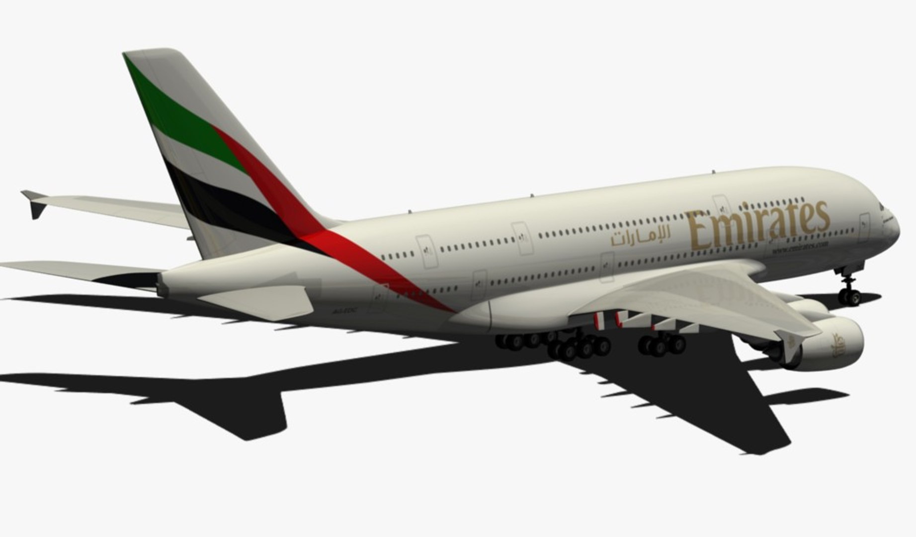 3d Airbus Emirates Airways Model