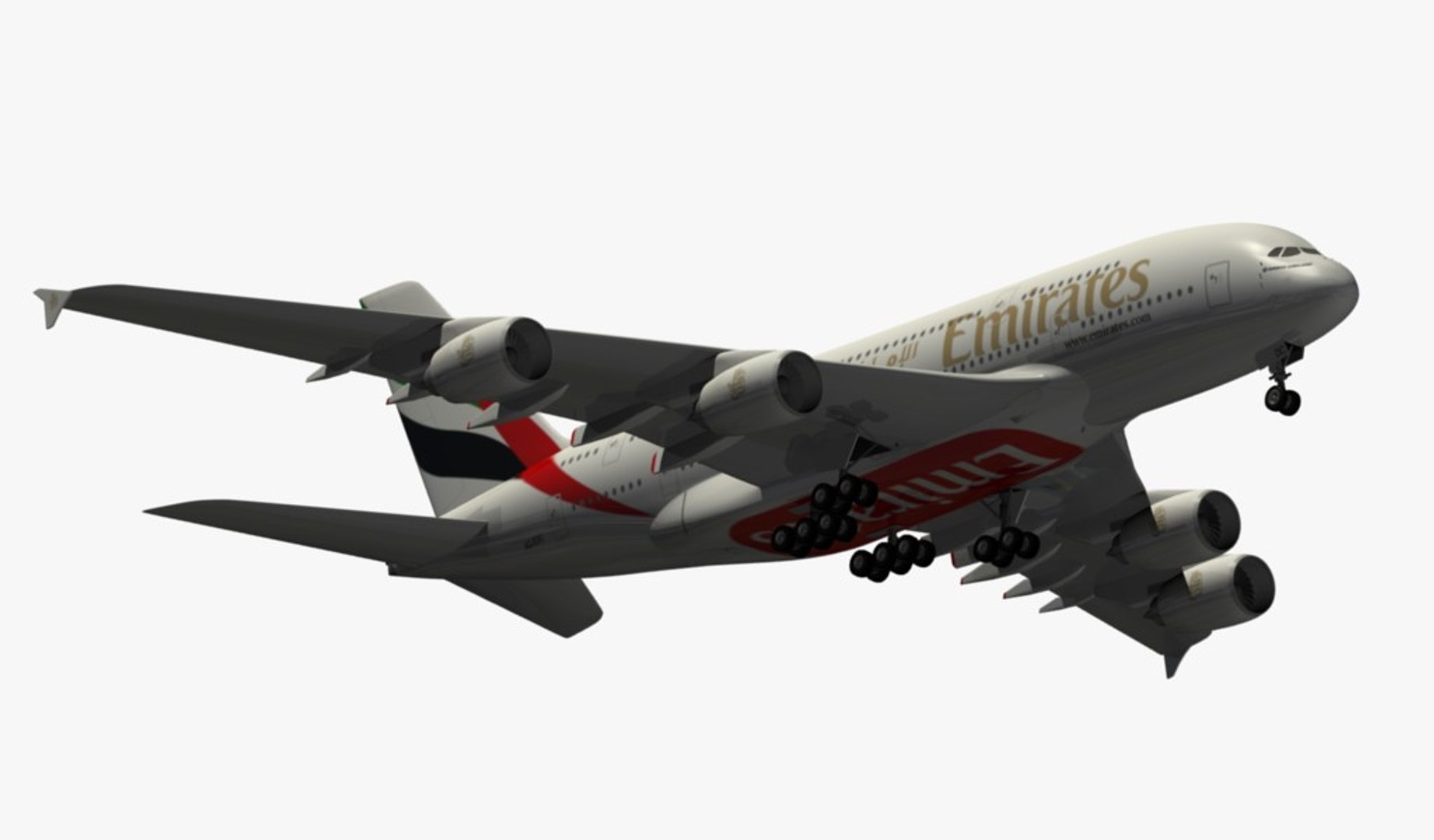 3d Airbus Emirates Airways Model