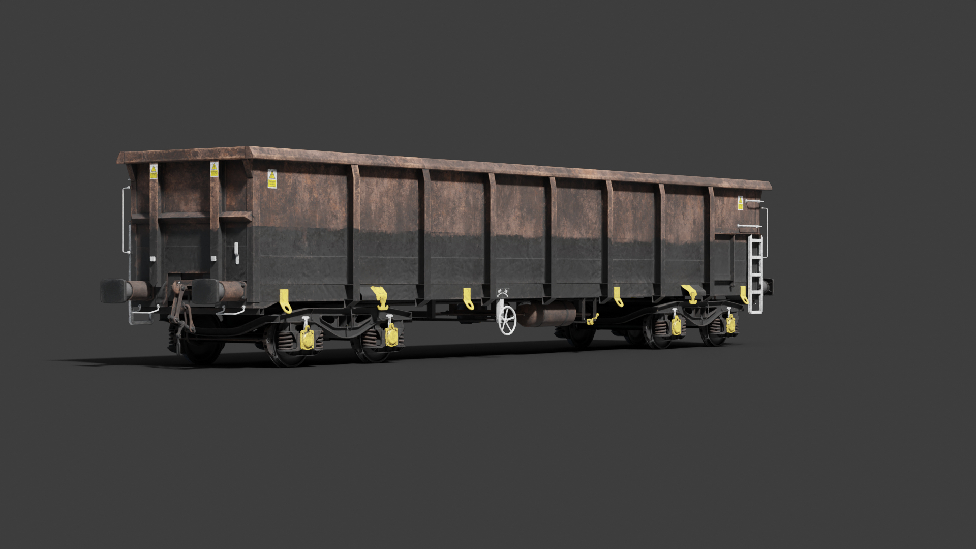 3D Railway Wagon PBR Model - TurboSquid 2103483