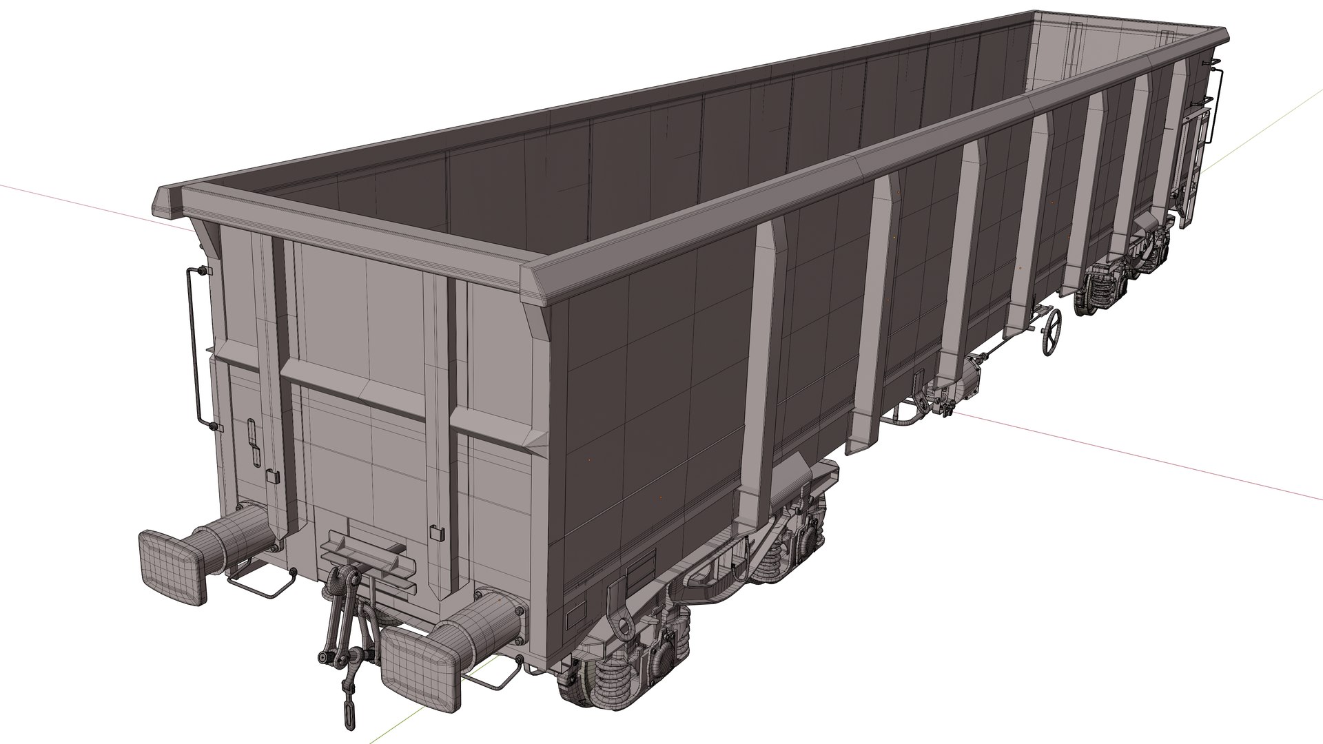 3D Railway Wagon PBR Model - TurboSquid 2103483