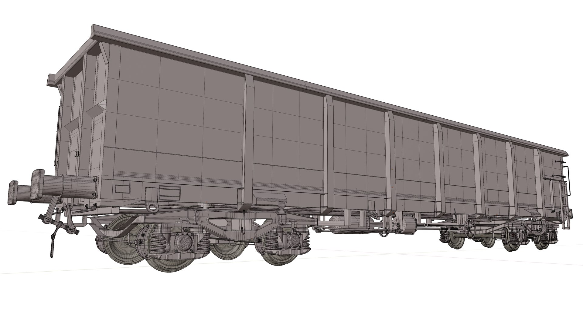 3D Railway Wagon PBR Model - TurboSquid 2103483