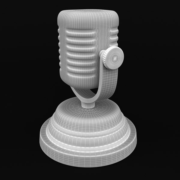 microphone sculpture 3d model