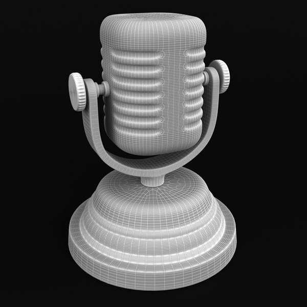 microphone sculpture 3d model