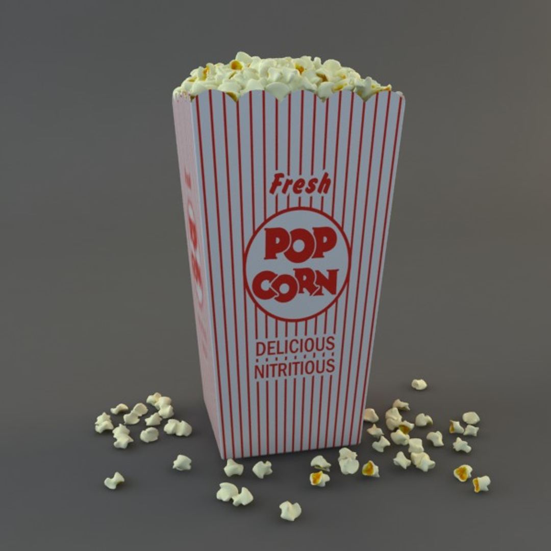 Popcorns Box 3d 3ds