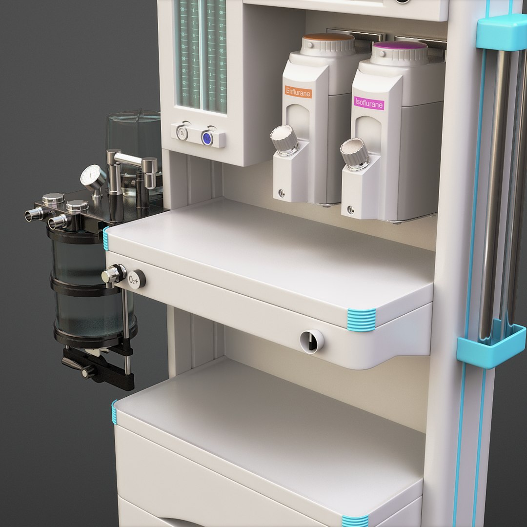 3d anesthesia machine model