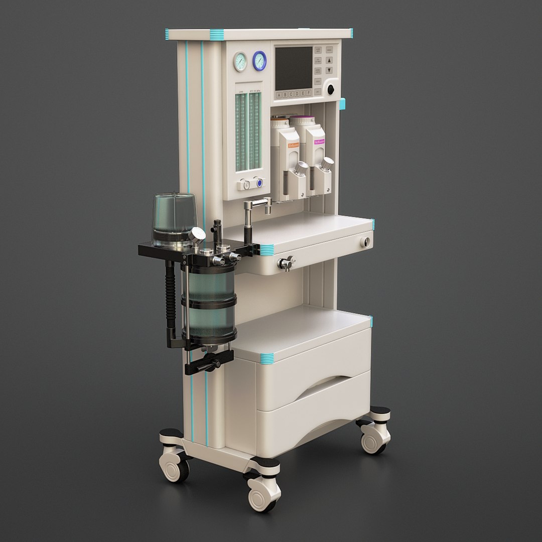 3d anesthesia machine model