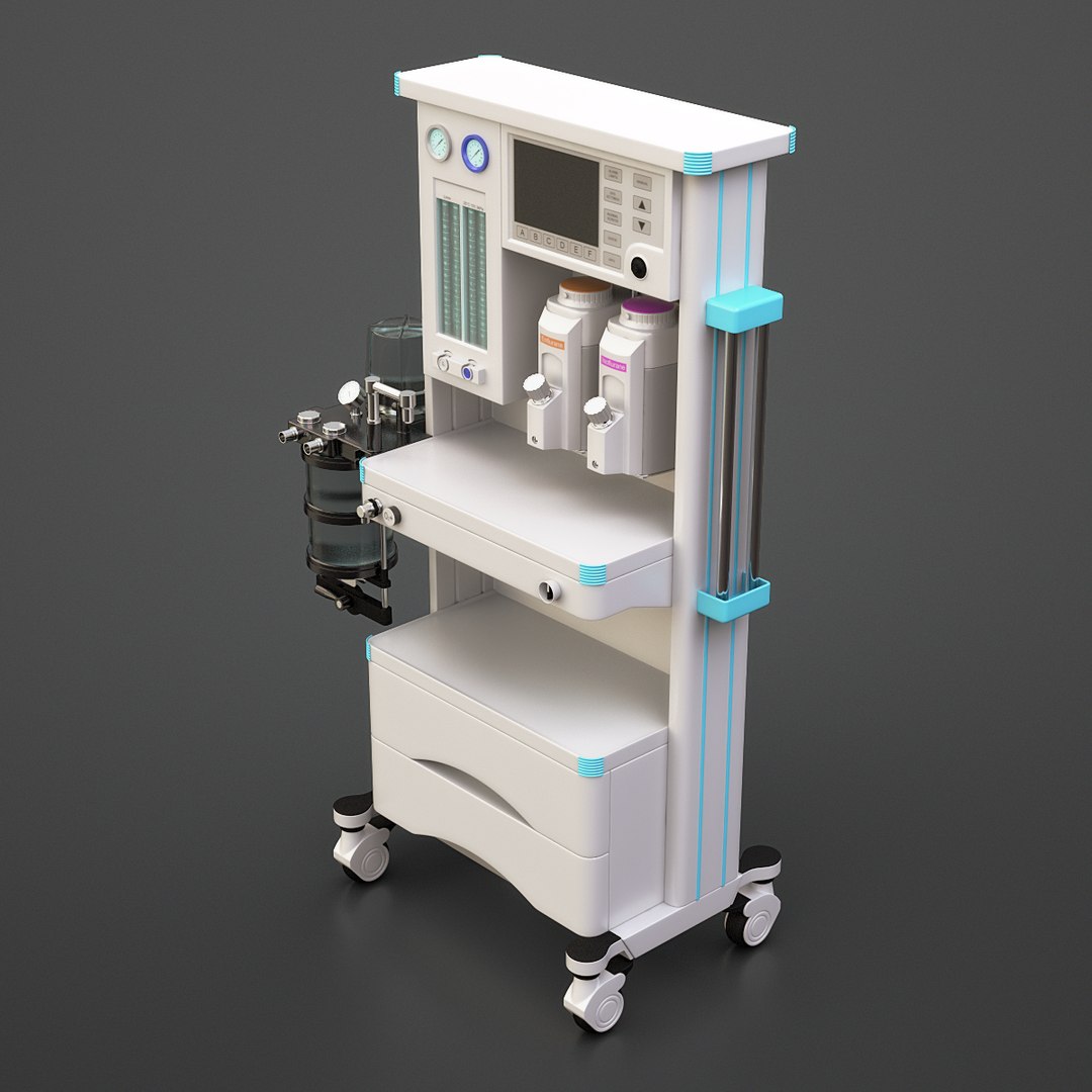 3d anesthesia machine model