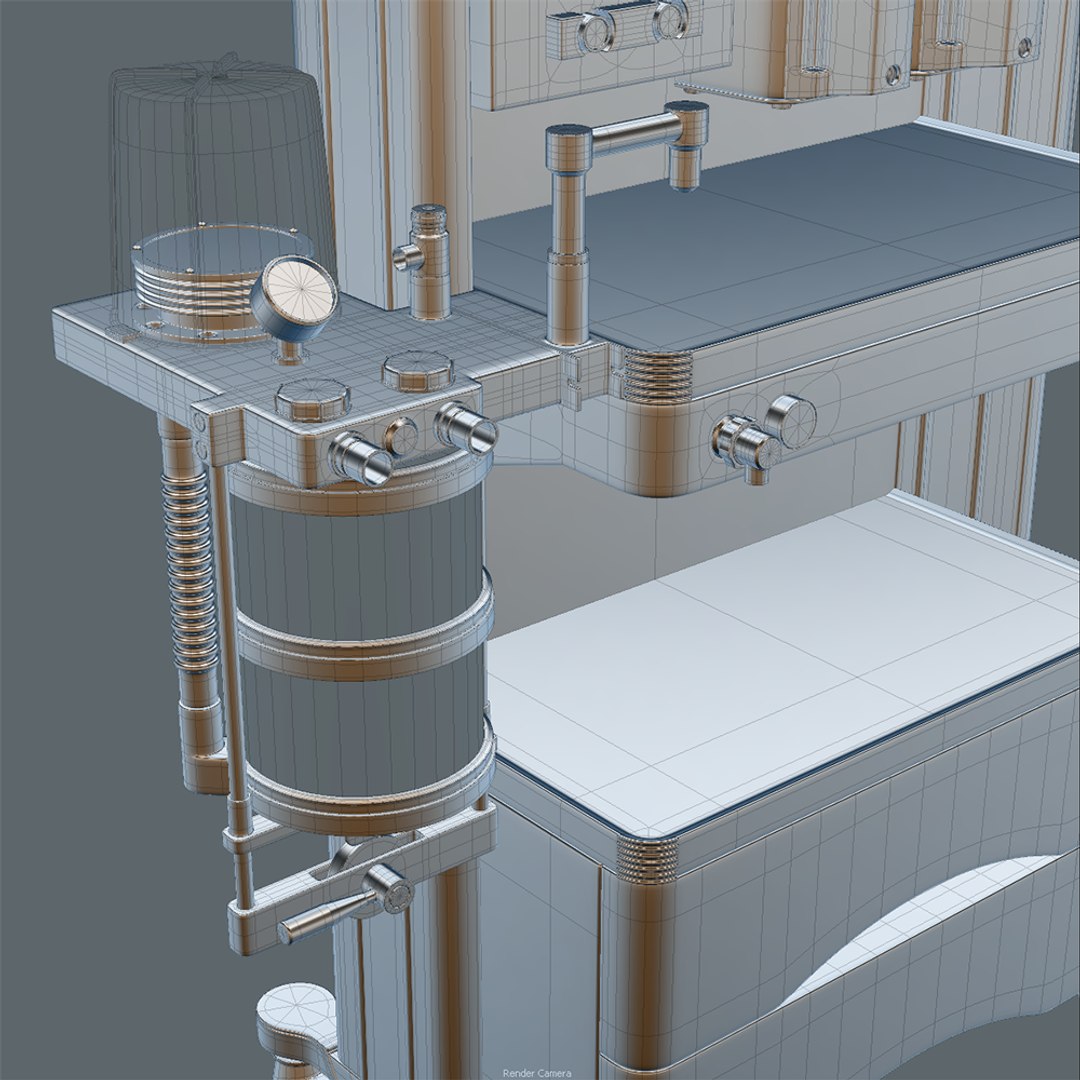 3d anesthesia machine model