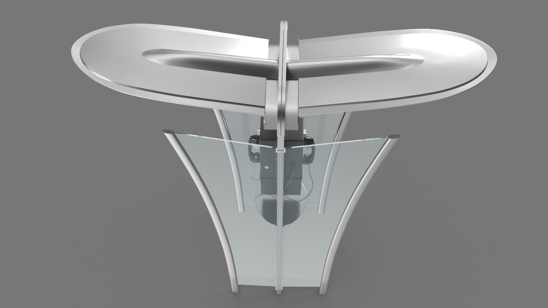 3D Modern Glass Phone Booth Model - TurboSquid 2200246