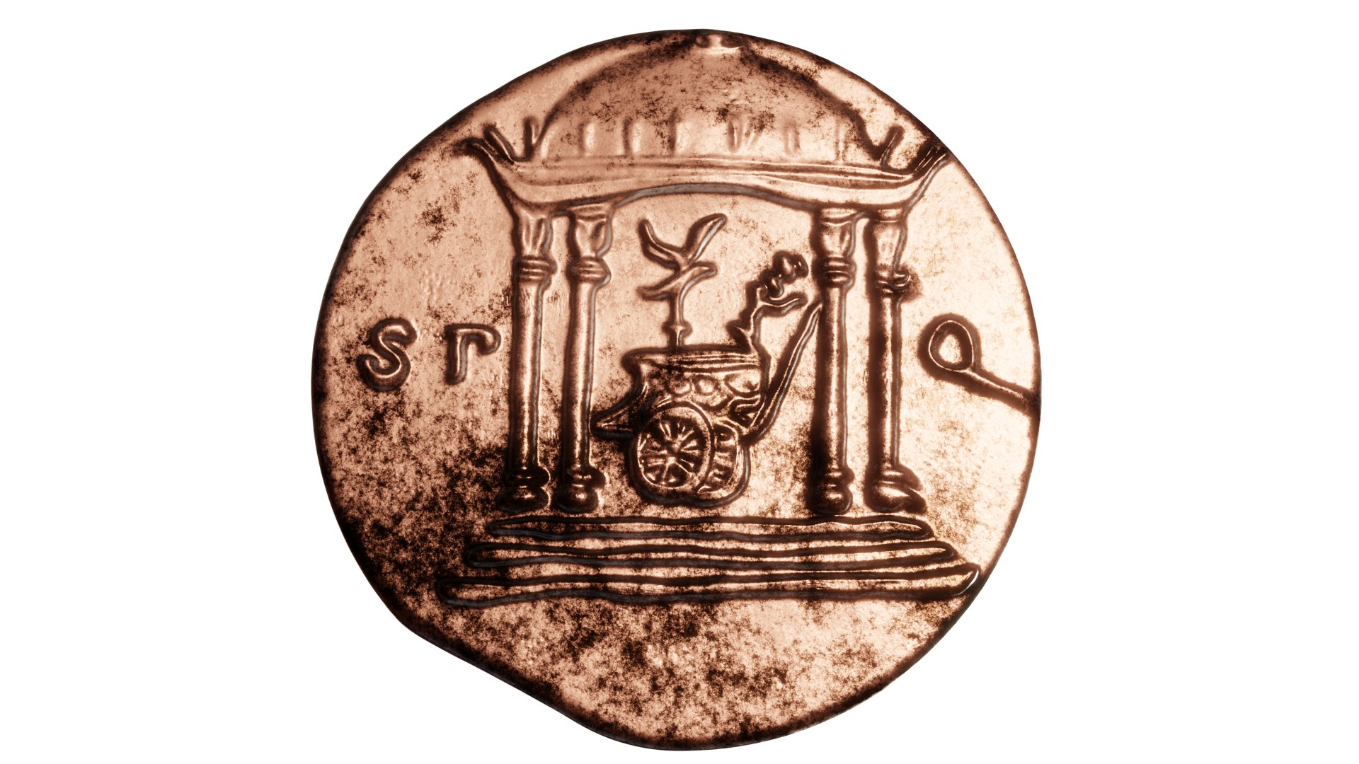 3D Roman Coin Victory Over Parthia - TurboSquid 1998226