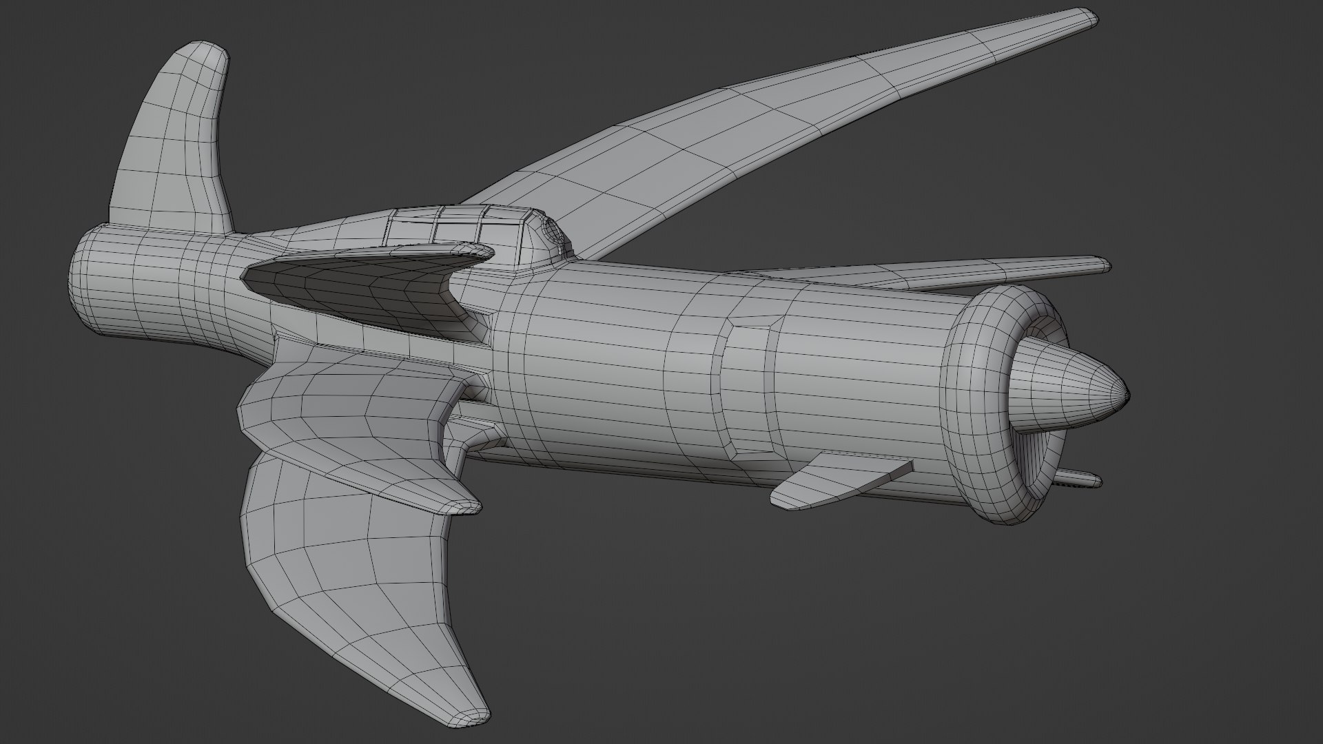 3D Dieselpunk Fantasy Jet Plane - TurboSquid 2137349